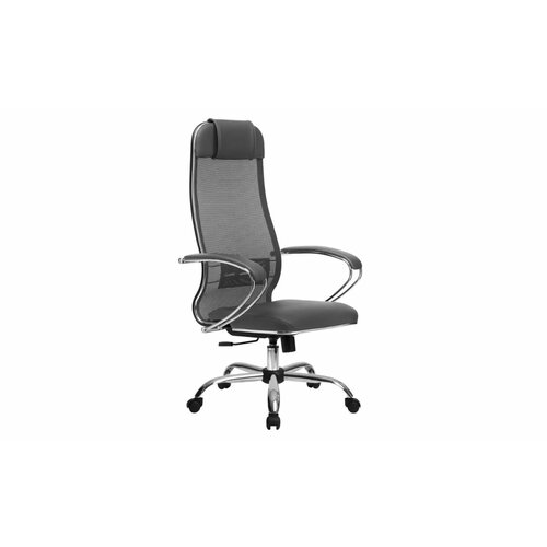 Кресло метта Комплект 5.1 хром светло-серый