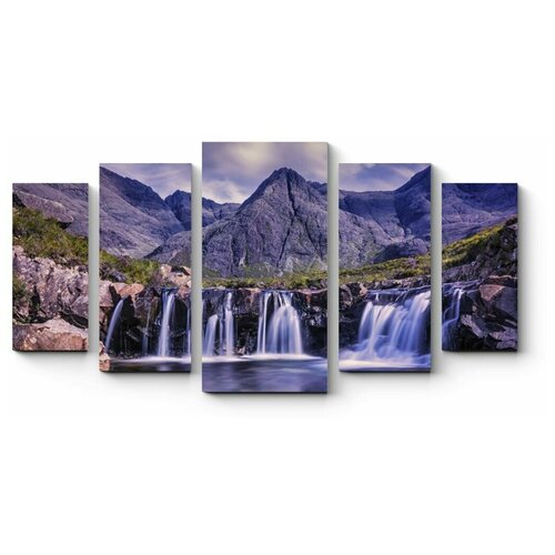 Модульная картина Водопады в горах100x55