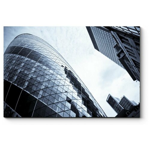 Модульная картина Серое небо Лондона в зеркале небоскреба 30x20