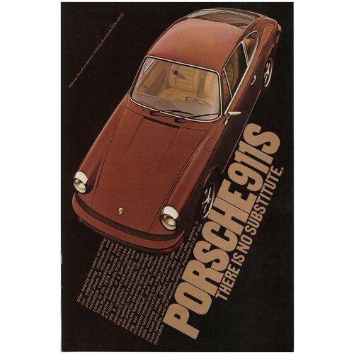 Постер / Плакат / Картина Автомобили - Автомобиль Porsche 911S 50х70 см в раме