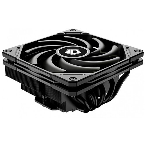 Кулер для процессора ID-COOLING IS-55 BLACK LGA1700/1200/115X/AM5/AM4 низкопрофильный высота 55mm TDP 125W, PWM, , черный BOX