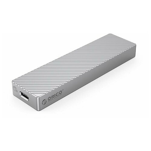 Корпус для SSD M.2 NGFF, 6 Гбит/с, Orico M211C3, серебристый (ORICO-M211C3-SV-BP)