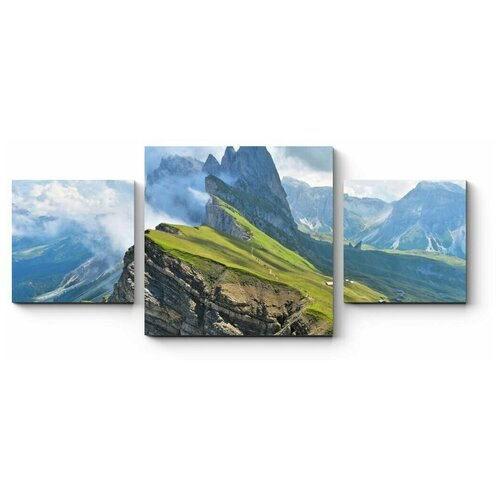 Модульная картина Итальянские Альпы 110x47