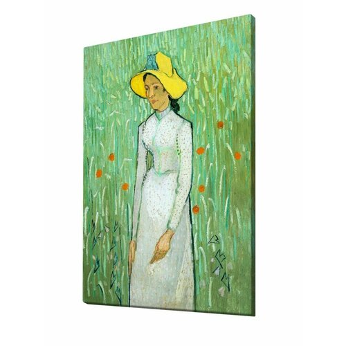 Картина на холсте/"Девушка в белом" Ван Гог, 40х60см