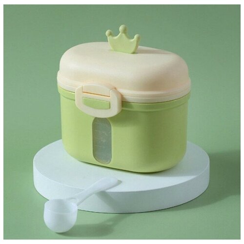 Контейнер для хранения детского питания «Корона», 240 гр, цвет зеленый