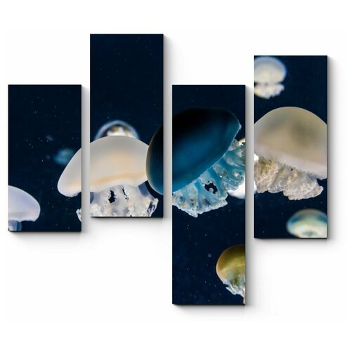 Модульная картина Красивые медузы104x98