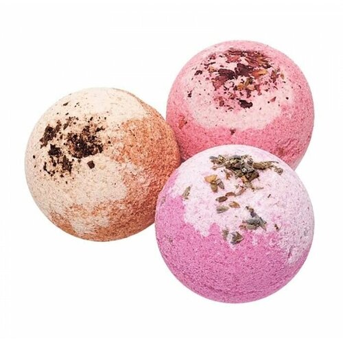 Набор из 3 бурлящих шаров для ванн Bonjour (Цвет: разноцветный)