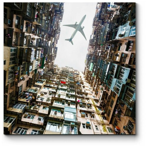 Модульная картина Пролетая над Гонконгом40x40
