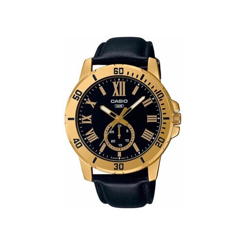 Наручные часы CASIO Collection, черный, золотой