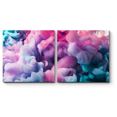 Модульная картина Цветной туман 180x90