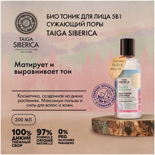 Natura Siberica Тоник Doctor Taiga  Pore Refiner 5 в 1 сужающий поры, 170 мл