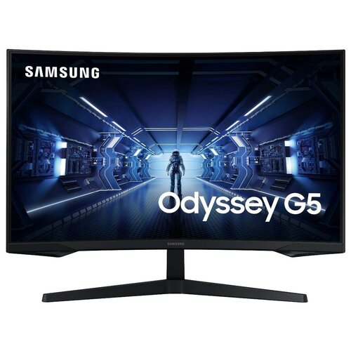 27" Монитор Samsung Odyssey G5 C27G55TQBI, 2560x1440, 144 Гц, *VA, черный