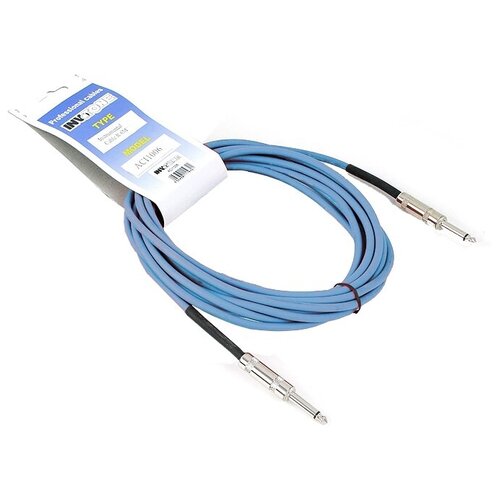 Invotone ACI1001B инструментальный кабель, mono jack 6,3 — mono jack 6,3, длина 1 м (синий)