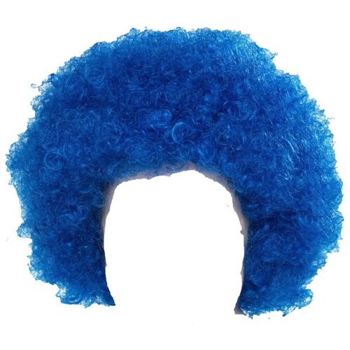 Карнавальный парик кудрявый афро синий