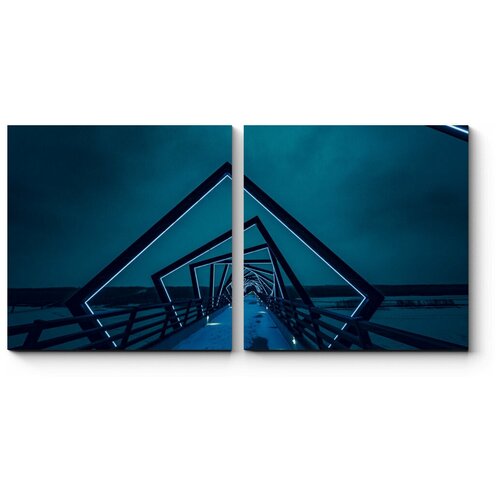 Модульная картина Бесконечный мост 80x40
