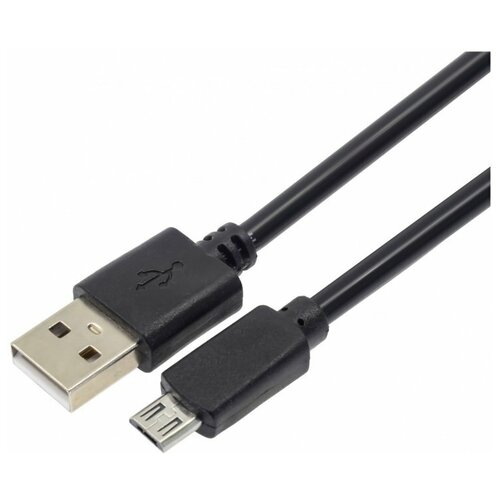 Дата-кабель USB-MicroUSB, 2 м, черный