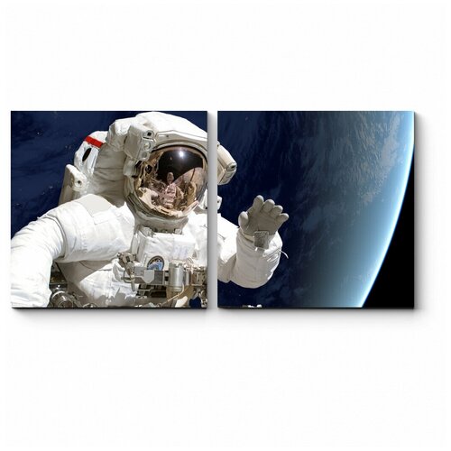 Модульная картина Привет из открытого космоса 40x20