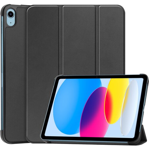 Чехол для планшета Apple iPad 10 10.9 дюйма (2022) - A2696, A2757, A2777, с магнитом, прочный пластик (черный)