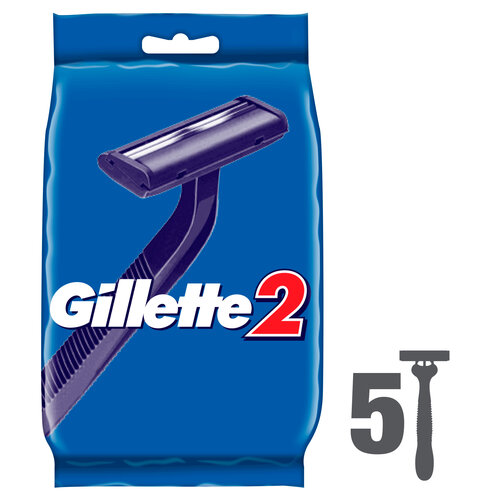 Бритвы одноразовые мужские Gillette 2, 5шт х 2 упак