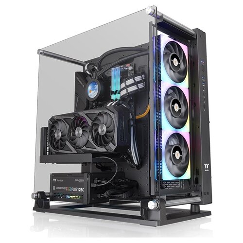 Компьютерный корпус Thermaltake Core P3 TG Pro черный/прозрачный