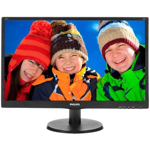 Монитор Philips 23.6 243V5QHABA/01 (243V5QHABA) 1920x1080/D-Sub/DVI/HDMI