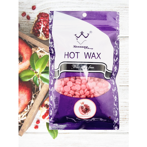 HOT WAX/Воск для депиляции в гранулах 100 гр/Гранат