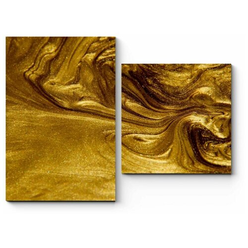 Модульная картина Жидкое золото 60x45