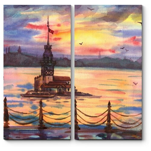 Модульная картина Девичья башня, Стамбул 60x60