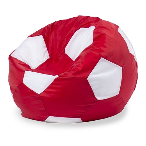 Чехол Пуффбери для кресла-мешка "Мяч" размер XL, красный/белый
