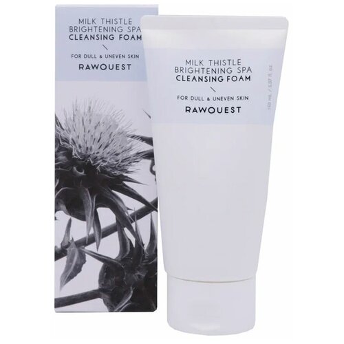 RAWQUEST MILK THISTLE BRIGHTENING SPA CLEANSING FOAM Пенка для умывания с экстрактом расторопши 150мл