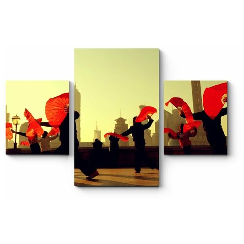 Модульная картина Китайская культура танца90x59