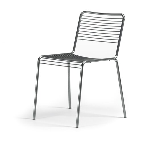 ArtCraft / Дизайнерский стул на металлокаркасе Cast, бондированный хром, металлические стулья для кухни, кафе, ресторана, садовый стул уличный
