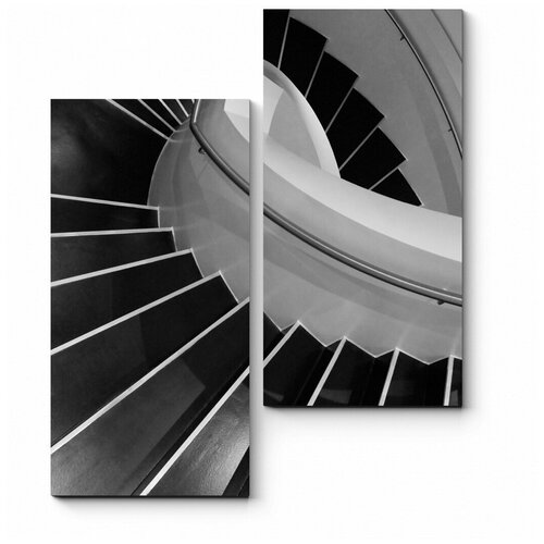Модульная картина Спиральная лестница в стиле минимализм 100x125