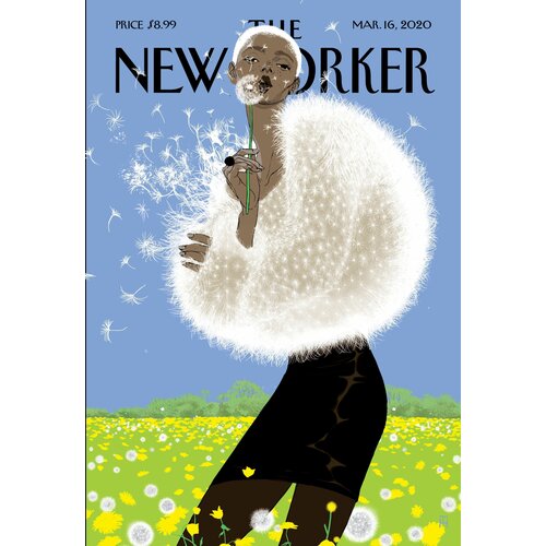 Постер "New Yorker" (16 марта 2020) в алюминиевой раме