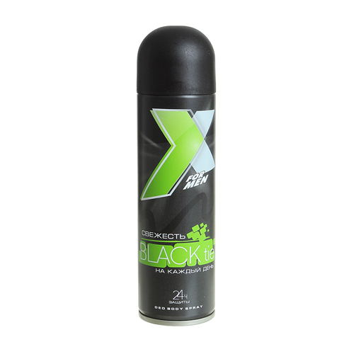 X Style Дезодорант-спрей Black Tie, 145 мл, 153 г