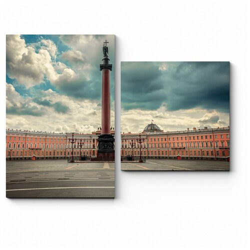 Модульная картина Александровская колонна на Дворцовой площади 40x30