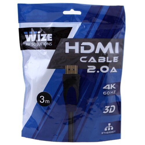 Аксессуар Wize HDMI v2.0 19M/19M 3m WAVC-HDMI-3M