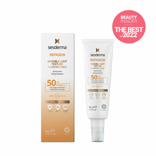 SesDerma REPASKIN INVISIBLE LIGHT TEXTURE Facial sunscreen SPF50 – Средство солнцезащитное сверхлегкое для лица СЗФ50, 50 мл