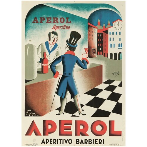 Постер / Плакат / Картина Апероль в Италии 40х50 см в раме