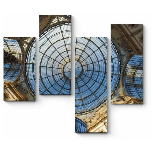 Модульная картина Стеклянный купол Миланского собора114x107
