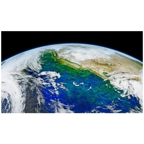 Постер / Плакат / Картина Спутниковый снимок Земли 40х50 см в подарочном тубусе