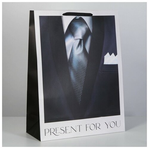 Пакет ламинированный вертикальный «Present», 61 × 46 × 20 см