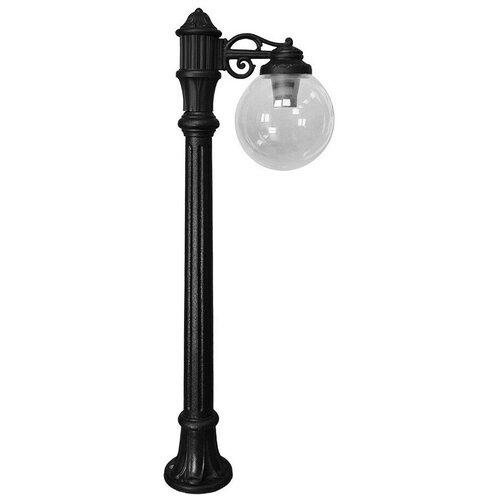 Fumagalli Наземный светильник Globe 250 G25.163.S10.AZE27, E27, 60 Вт, цвет арматуры: черный, цвет плафона серый