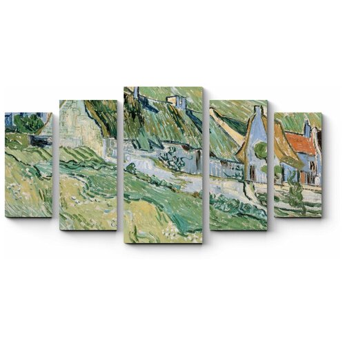 Модульная картина Коттеджи, Винсент Ван Гог 210x116