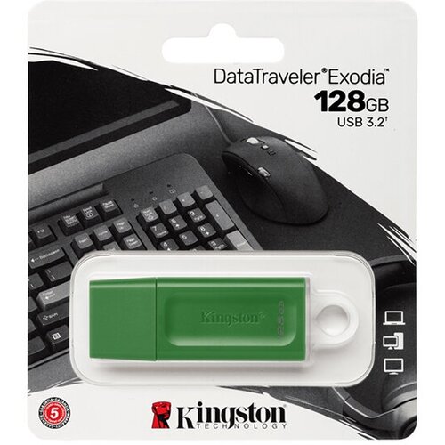 USB Flash Drive 128Gb - Kingston DataTraveler Exodia Green KC-U2G128-7GG