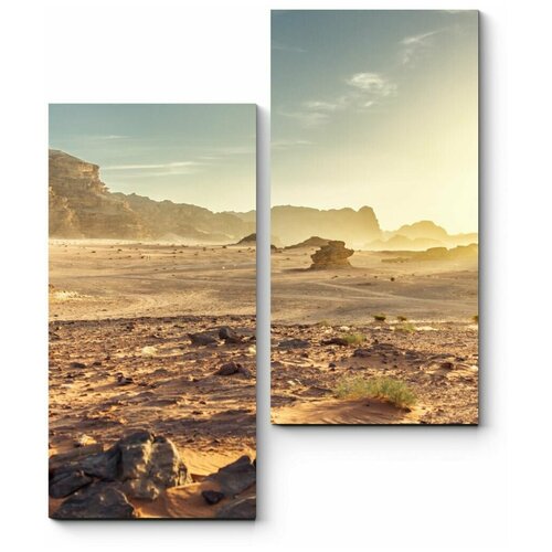 Модульная картина Освещенная солнцем пустыня 40x50