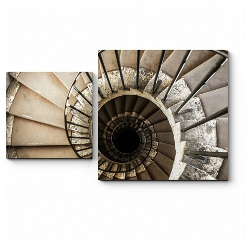 Модульная картина Винтовая лестница 130x78