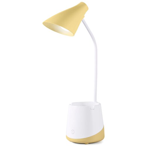 Настольная LED лампа DE564 YL/WH желтый/белый LED 3000-6000K 5W