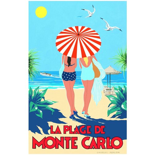 Постер / Плакат / Картина Монте-Карло 60х90 см в подарочном тубусе