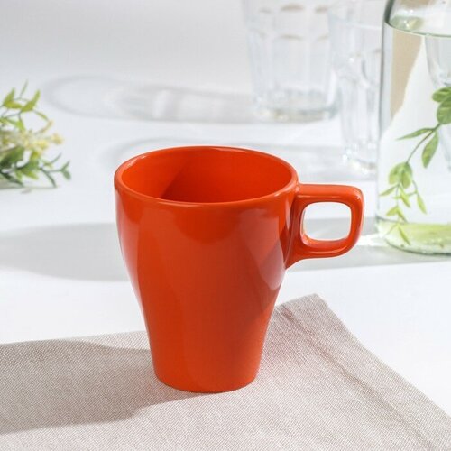 Кружка керамическая Coffee break, 280 мл, цвет оранжевый